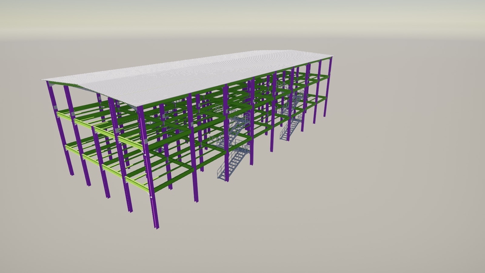Jasa pemodelan desain 3d bangunan baja/beton menggunakan software Tekla ...