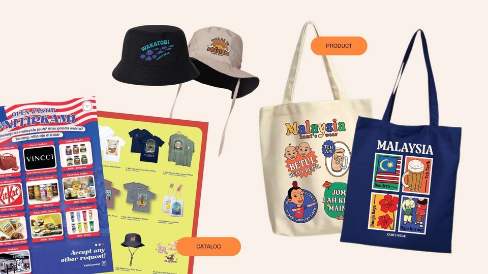 Desain Kaos dan Merchandise