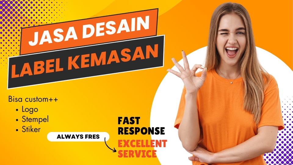 Jasa Desain Label Kemasan Unlimited Revisi