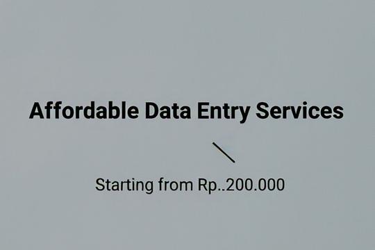 Accurate, Efficient Data Entry Services