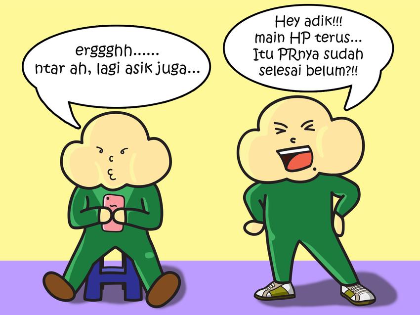 Buat karakter kartun yang lucu sesuai ide kamu