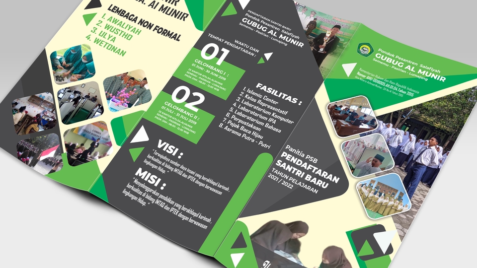Desain Brosur Satu Hari Jadi File CMYK Siap Cetak