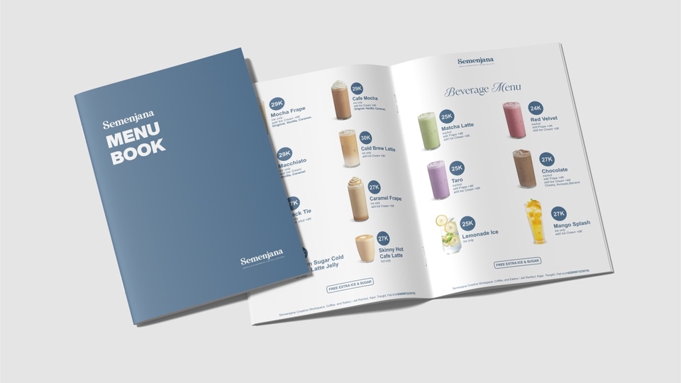 Desain Aesthetic Menu Cafe/Coffeeshop/resto