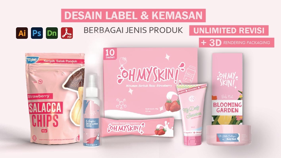 DESAIN LABEL & PACKAGING ALL PRODUK , 1 HARI JADI