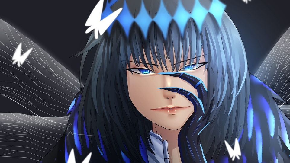 Ilustrasi 2D Karakter Anime