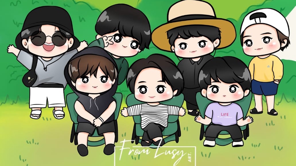 JASA PEMBUATAN CHIBI ART/ ILUSTRASI WAJAH 1HARI JADI