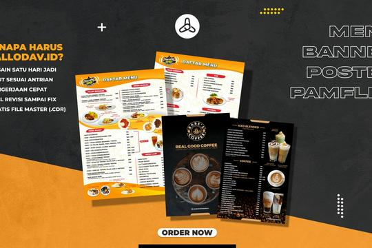 DESAIN MENU MAKANAN, BANNER, POSTER, DLL.
