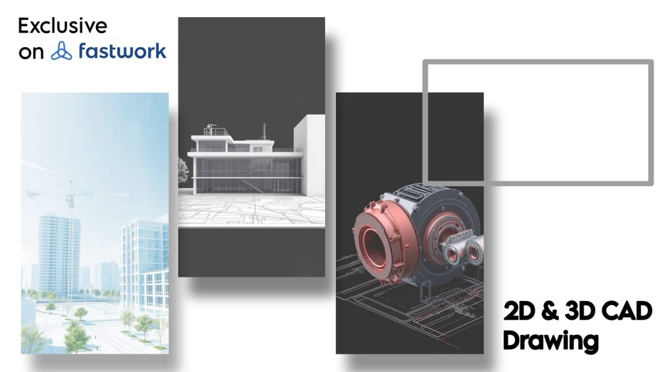 Desain 2D & 3D CAD Drawing + Render