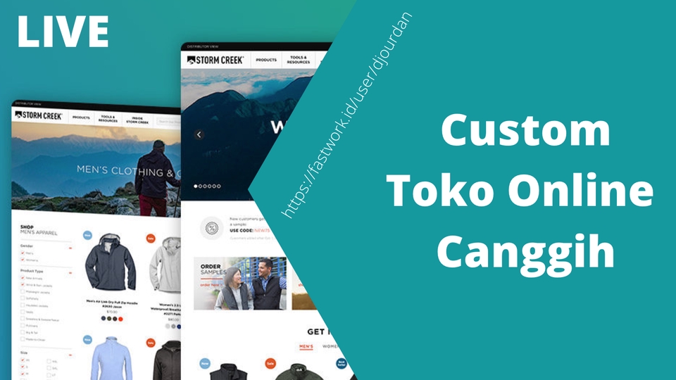 Ecommerce Toko Online Custom, Company Profile, Lengkap deh