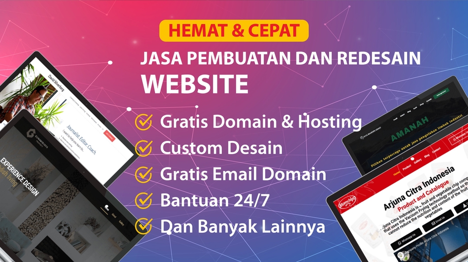 Bikin Website Wordpress | Desain Custom dan Eksklusif | Unlimited Revisi