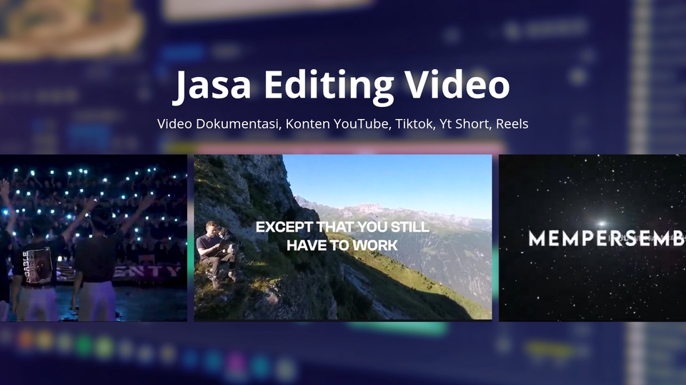 Jasa Editing Video Sesuai Kebutuhan