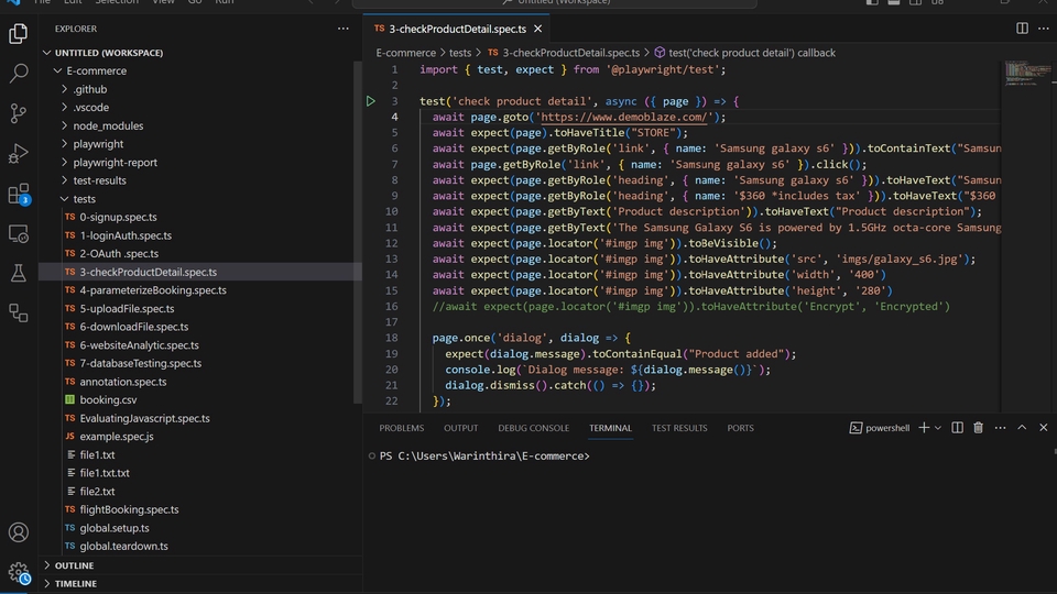 Automate Test, Manual Test, API Test, Performance Test