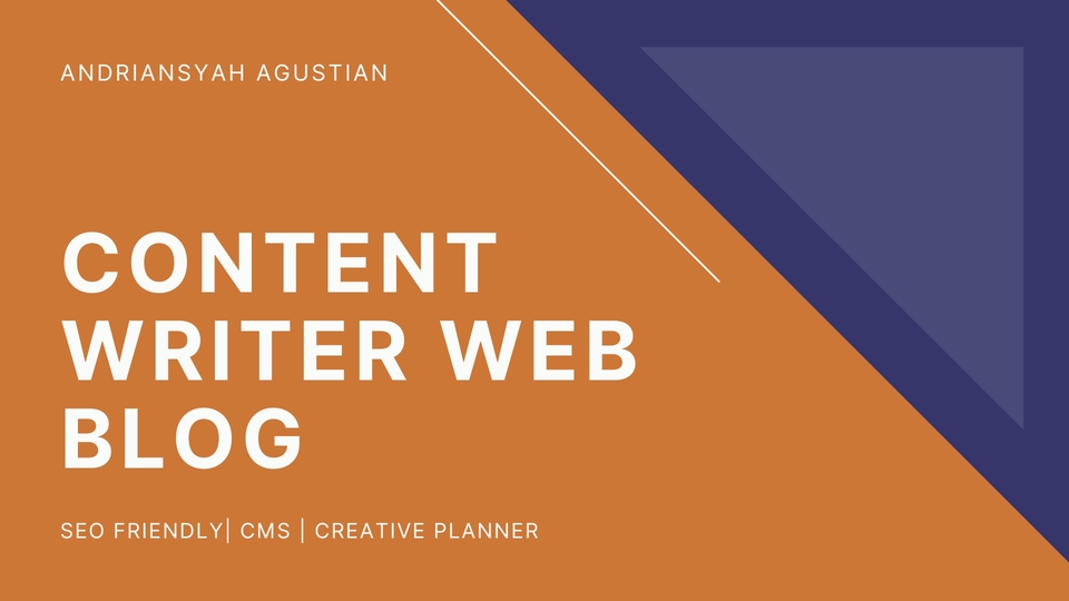 content writer (penulis blog web)