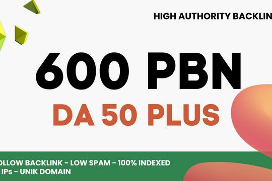 Backlink PBN 600 Post DA 50++ Permanent Berkualitas Meningkatkan SERP