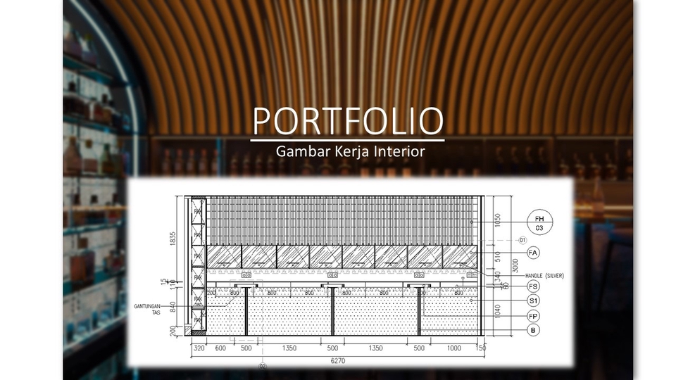 Cad Drawing/Jasa Gambar Kerja Interior dan Furniture