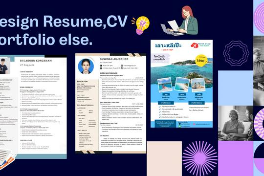 Resume, CV Portfolio Thai-Eng
