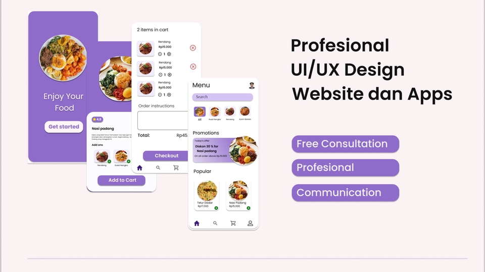 Desaign Website ,Apps,Landing page Produk,Portofolio