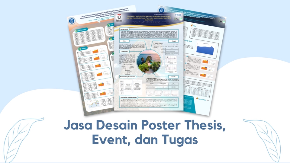Desain Poster Thesis, Event, Tugas, dan Poster Digital