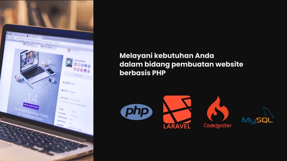 Jasa pembuatan web dinamis berbasis PHP Laravel
