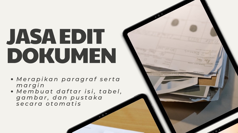Jasa Pengeditan Berbagai Dokumen (Tugas Akhir, Skripsi, Laporan, Dll)