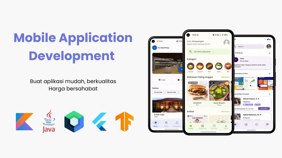 Jasa Pembuatan & Bug Fixing Aplikasi Android (Kotlin & Java)