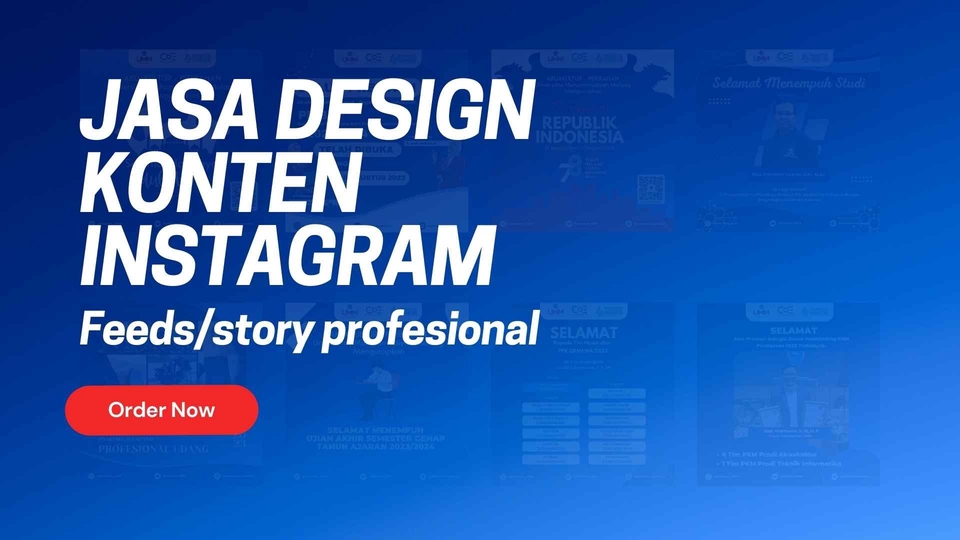 Jasa Design Konten IG Profesional (Feeds dan Story)