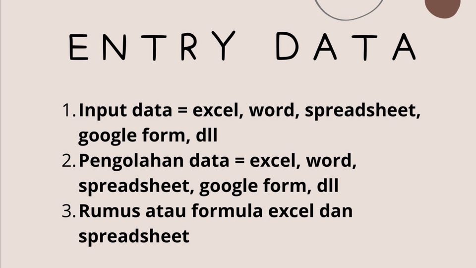 Jasa Pengerjaan Microsoft Excel dan Spreadsheet (Data Entry)
