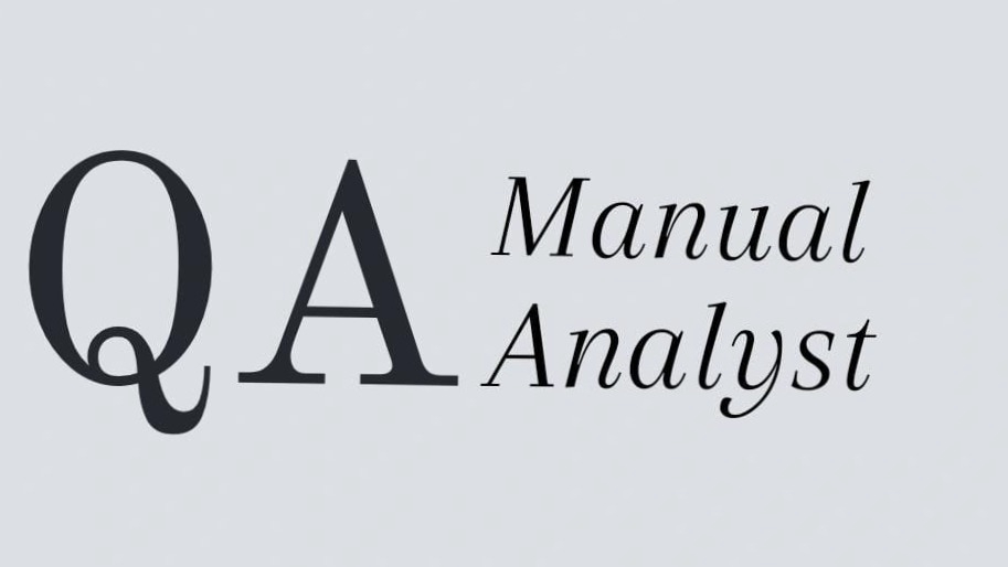 QA manual / QA analyst