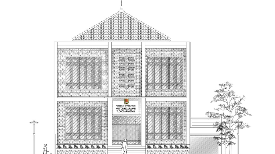 Desain DED, interior dan eksterior dan RAB