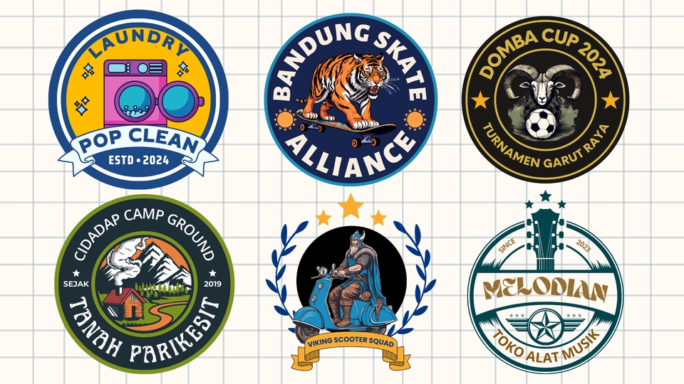 Desin Maskot dan Logo 24 jam Revisi Sepuasnya