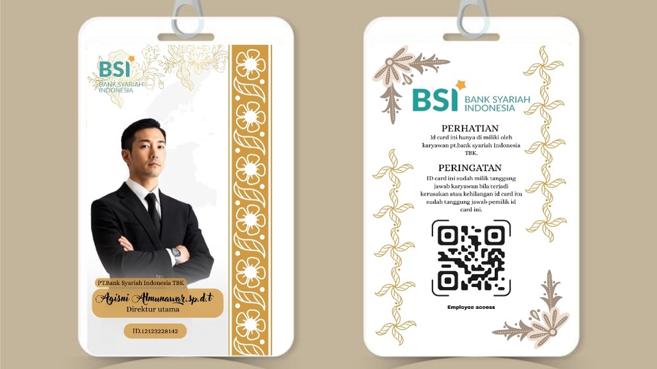 Desain ID Card Digital – Profesional & Siap Cetak