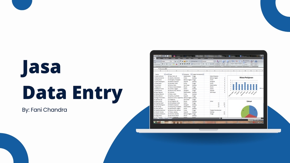 Jasa Data Entry Excel/Spreadsheet Cepat dan Akurat