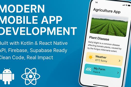 Custom Mobile App Development | Kotlin & React Native | Flutter