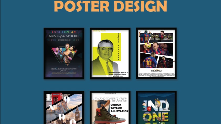 Desain Poster, Sertifikat, Kartu Nama & Banner