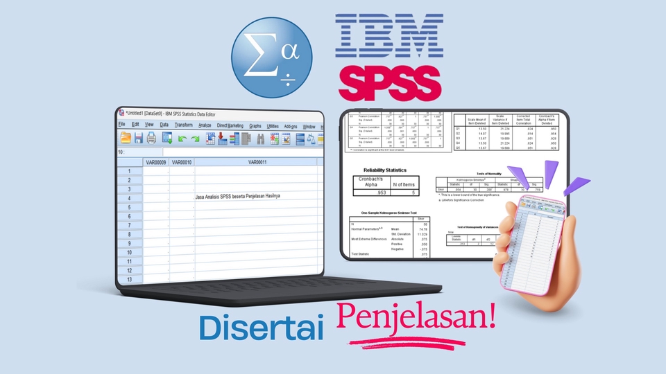 Jasa Olah Data SPSS | Analisis + Penjelasan + Grafik