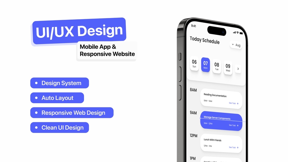 UI UX Design, Mobile App, Responsive Website / Landing Page, Design ...