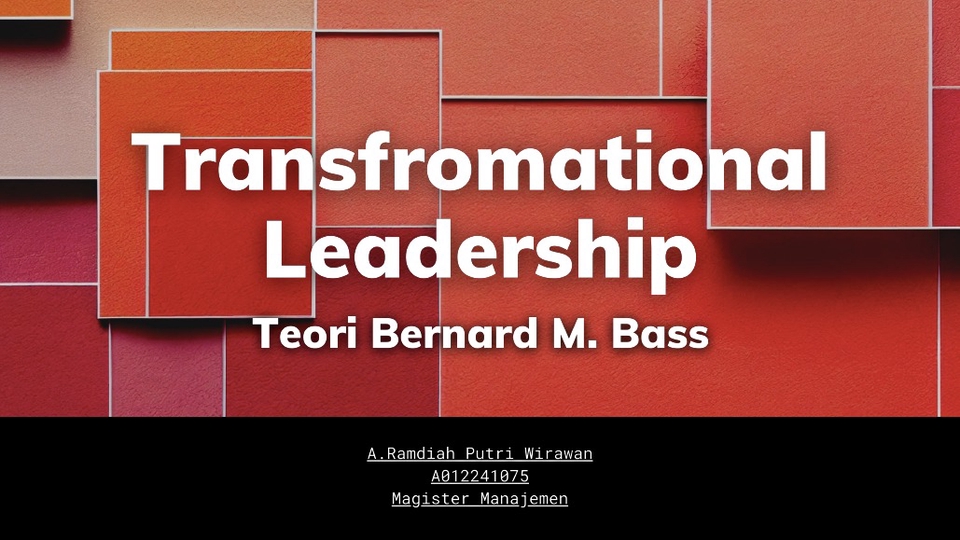 PPT TRANSFORMATIONAL LEADERSHIP