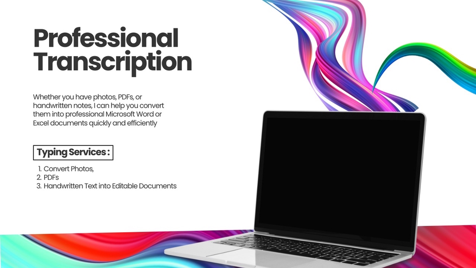 Typing Services: Convert Photos, PDFs, and Handwritten Text into ...