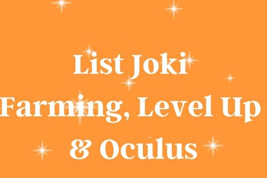 Joki Genshin Impact Farming, Level Up, Oculus
