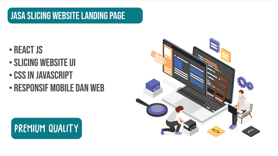 Jasa Slicing Website dengan React.js & CSS-in-JS | Frontend UI Profesional