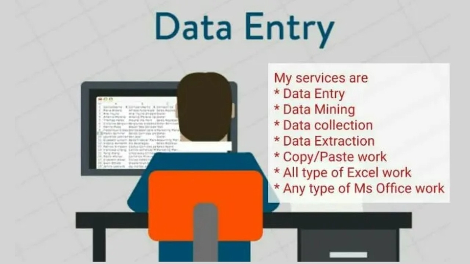 Data Entry, Excel dan Google Spreadsheet, Internet Research, Copywriting